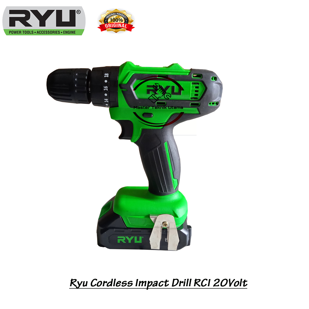 Ryu Japan Technology Ryu Cordless Impact Drill RCI 20V Mesin Bor Batre ...