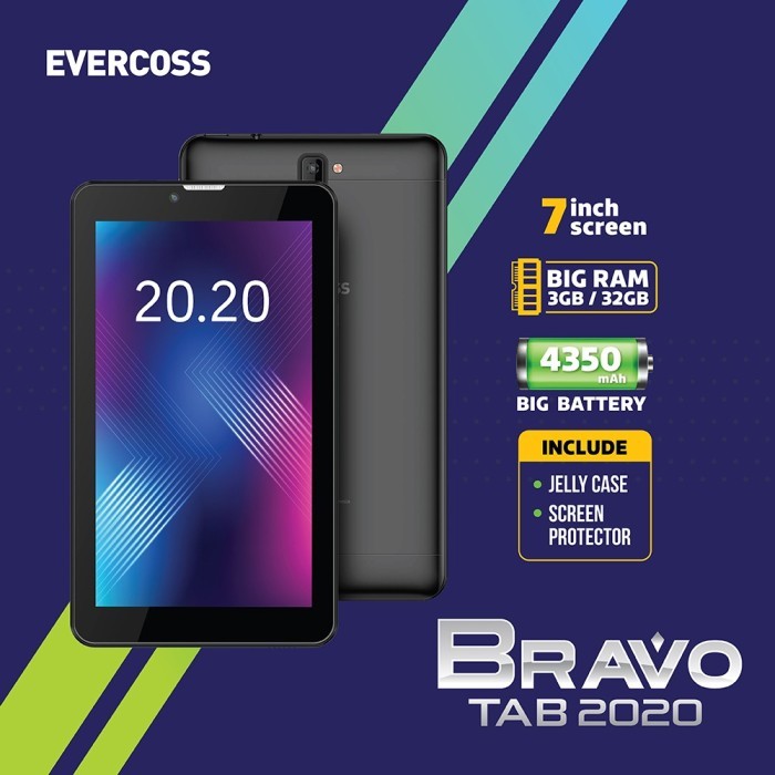 Evercoss Tablet Bravo Tab 2020 3/32GB - Garansi Resmi | Lazada Indonesia