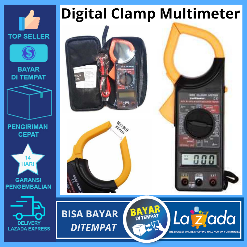BISA COD Digital Clamp / Digital Clamp Amper / Tang Ampere / Alat Ukur ...