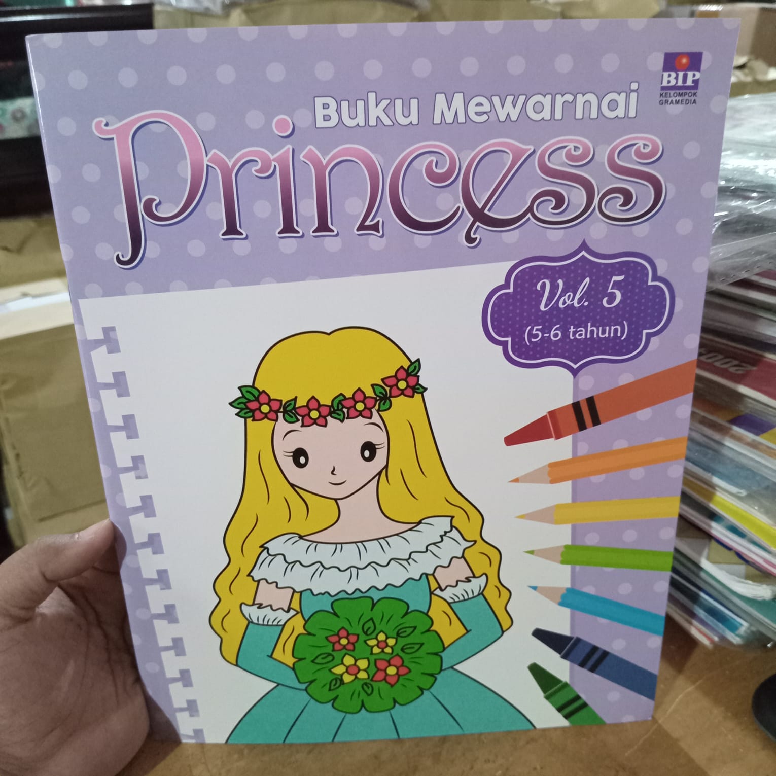 buku anak - buku mewarnai princess vol.5 (5-6 tahun) | Lazada Indonesia
