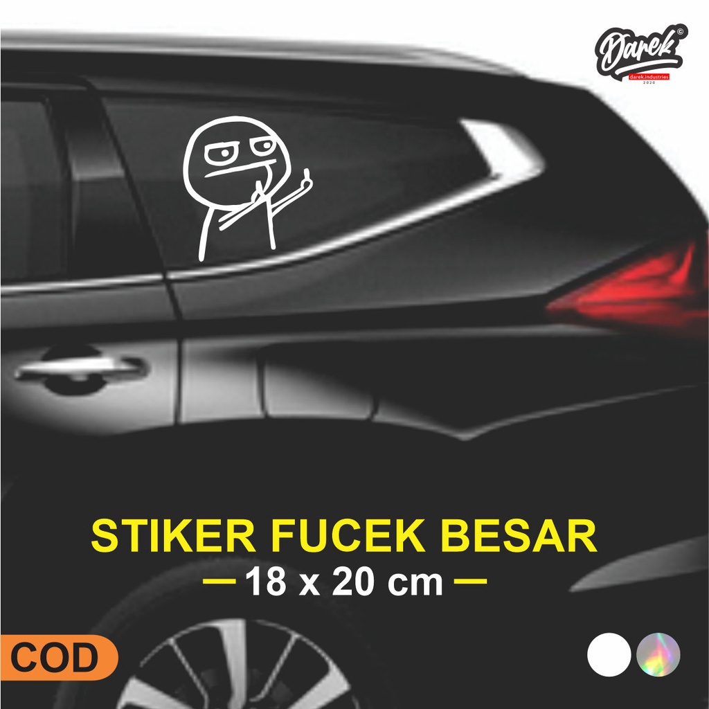 STICKER MIDDLE FINGER FUCEK, EMOTE ANIMASI FUCEK | Lazada Indonesia
