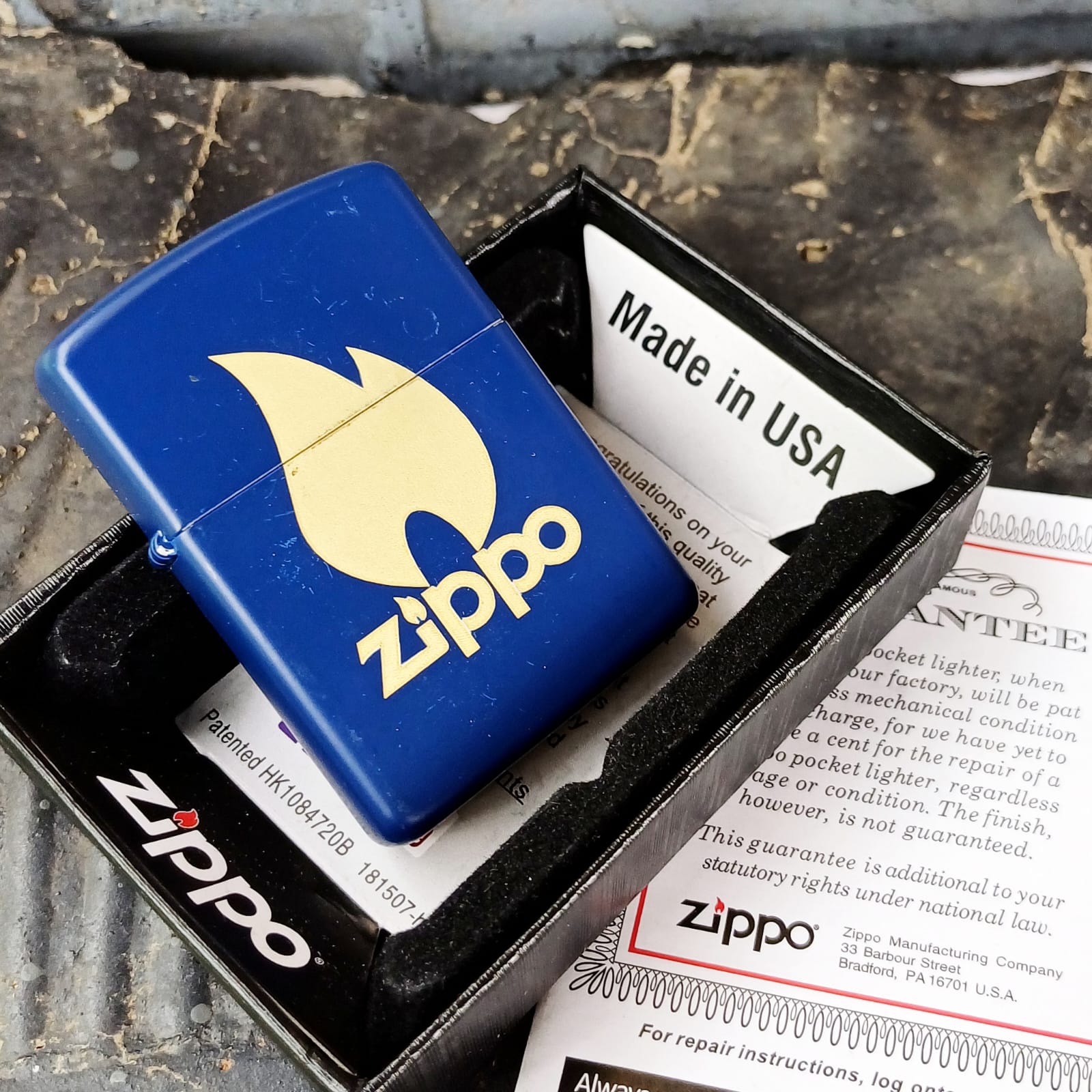 lighter atau korek api zippo classic matte motif grapir satu suara ...