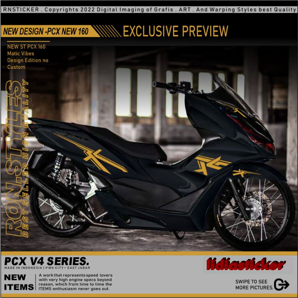 STRIPING PCX 160 MODEL 01 CUTTING STICKER | Lazada Indonesia