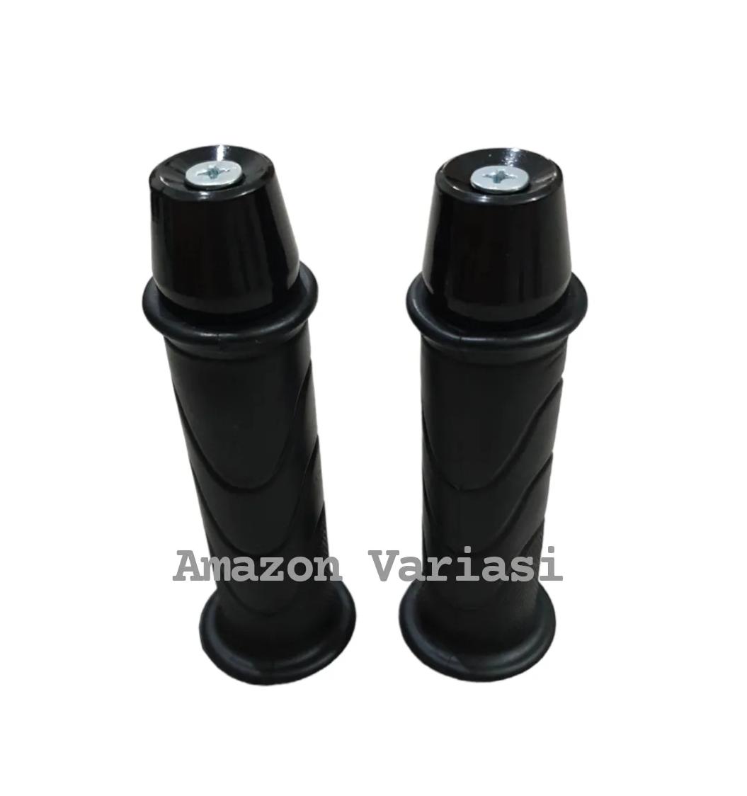 HANDGRIP SARUNG GAS HONDA SET JALU STANG PCX HITAM BLACK SERIES GRIP ...