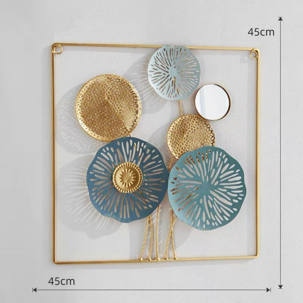 Dekorasi Dinding 3D / Hiasan Dinding Emas dari Besi / Hiasan Dinding ...