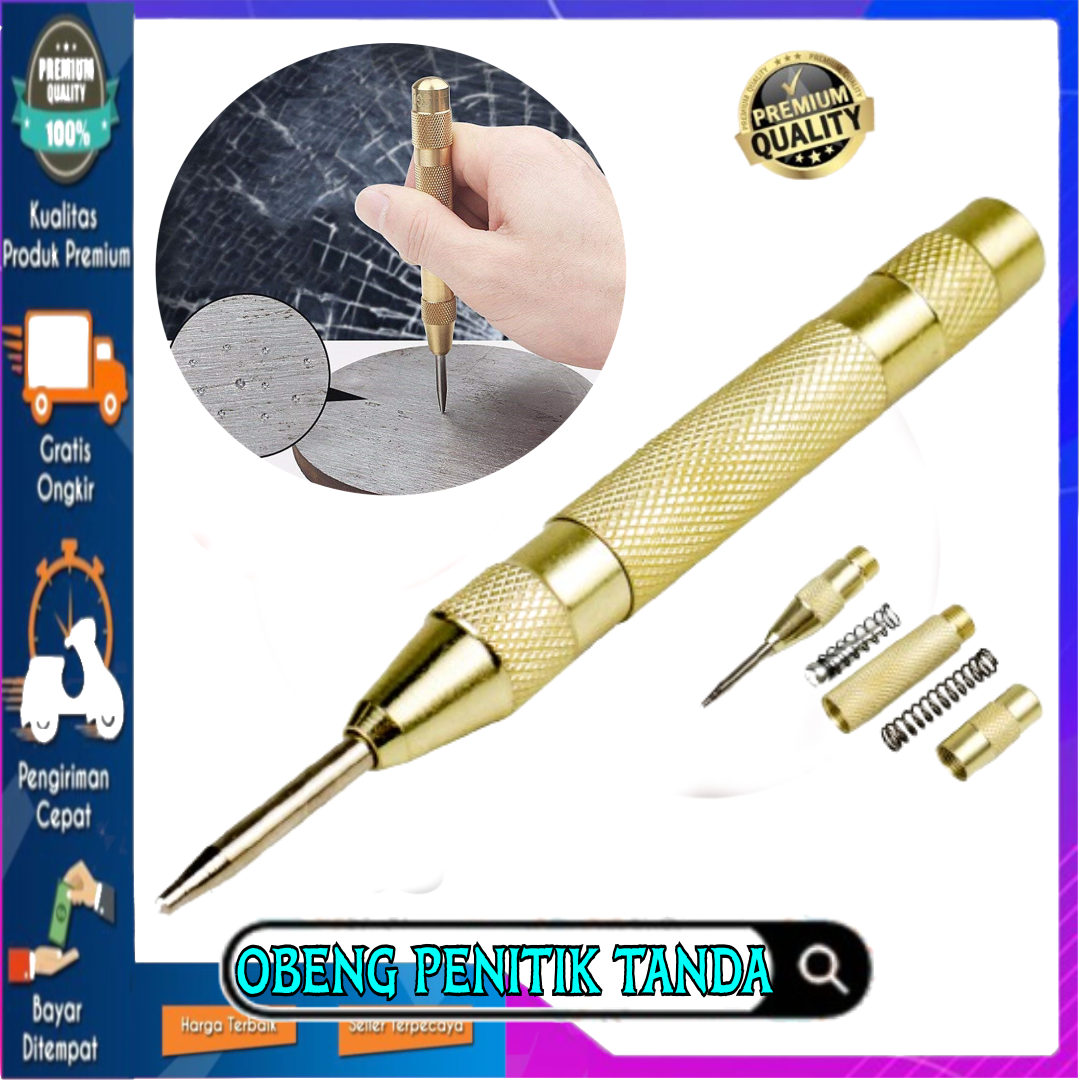 Center Punch Automatic Penanda Titik Bor Dan Paku Besi Baja | Lazada ...