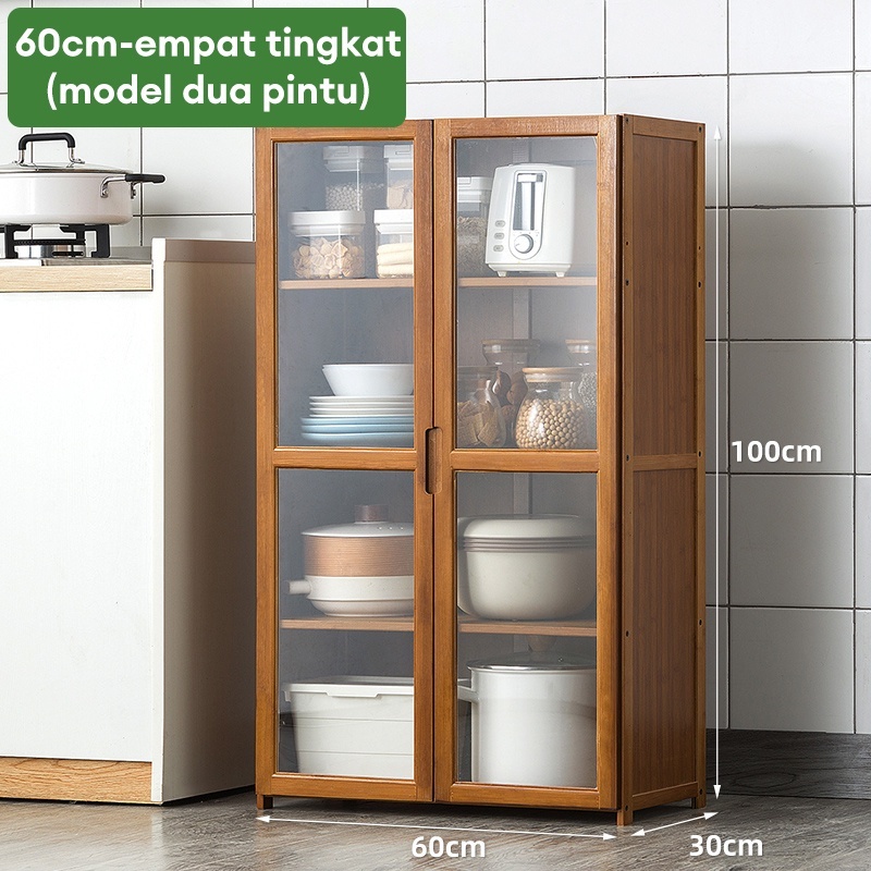 Lemari Dapur Rak Dapur Serbaguna Lemari Dapur Minimali Lemari Piring ...