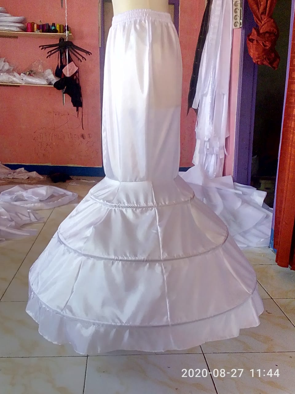 pertikut duyung, petticoat / petikot / rok pengembang 3 kawat mermaid ...