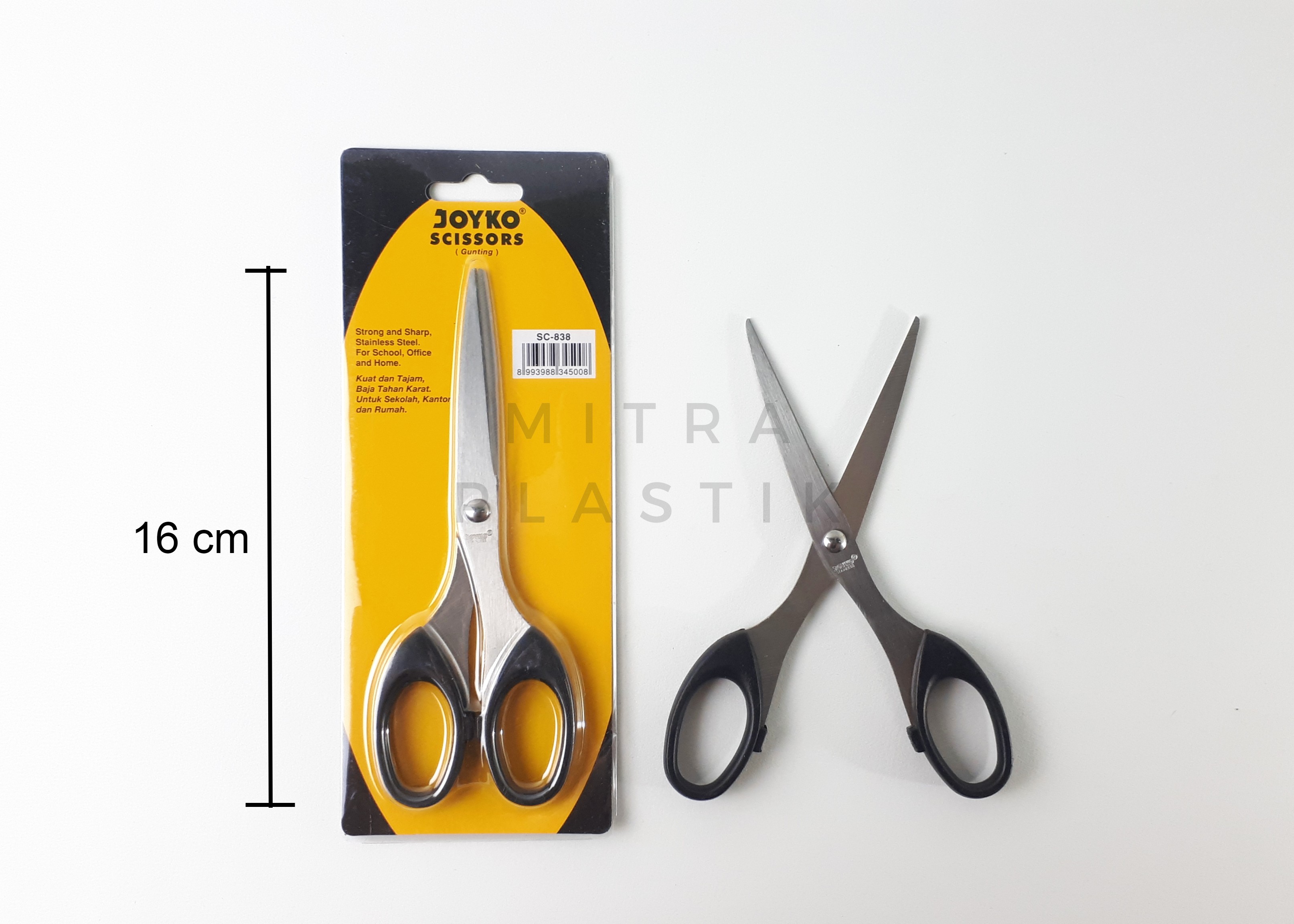 Gunting Joyko SC838 Gunting Stainless Kertas Sedang Kantor Tajam SC-838 ...