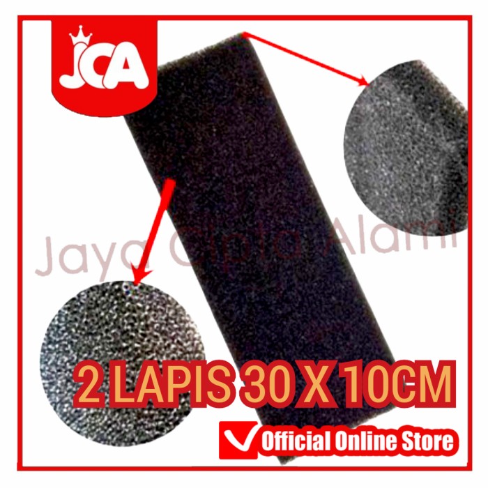 Spon Kapas Busa Filter Bio Sponge Foam Aquarium Filtermat 2 Lapis ...