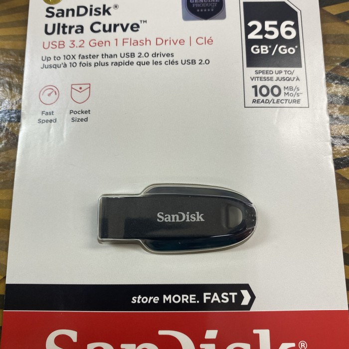 Flashdisk Sandisk Ultra Curve 256GB USB 3.2 Gen 1 Flash Drive Original ...