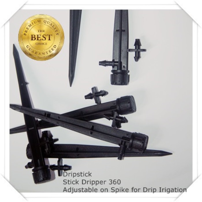 Stick Dripper Shrubbler 360* Adjustable Dripp Drip Stick Putar 8 Lubang ...