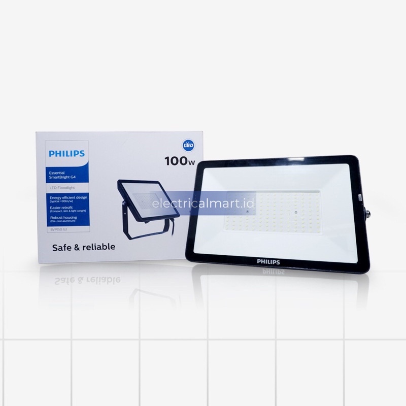 PHILIPS Lampu Sorot LED 100W BVP150 Floodlight 100 watt IP65 LED90 G2 ...