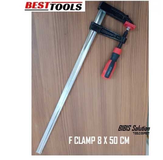 SAHABAT KELUARGA 88 - F Clamp Besi 80x500mm Klem woodworking | Lazada ...