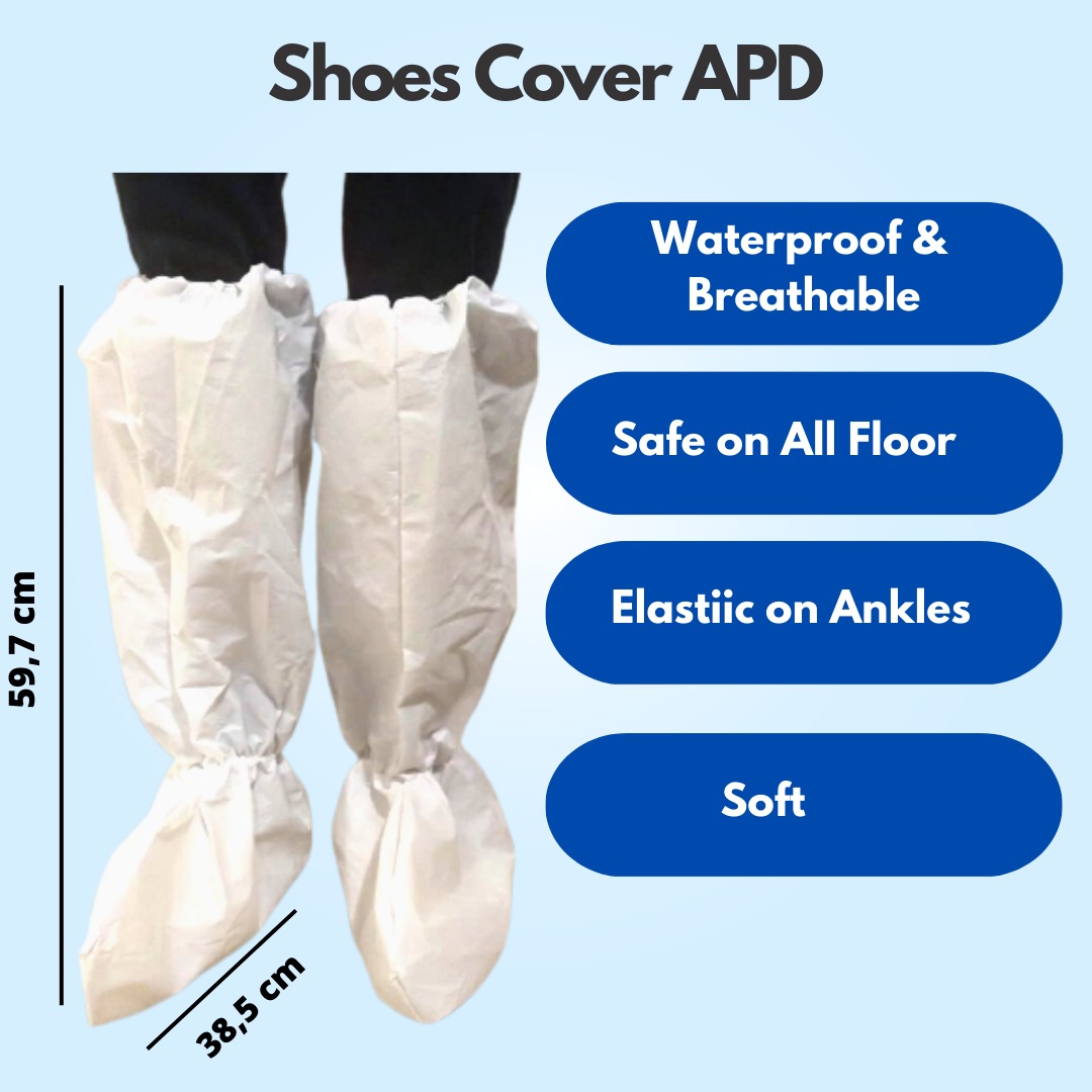 Pelindung Sepatu Alat pelindung diri NonWoven/Disposable Shoes Cover ...