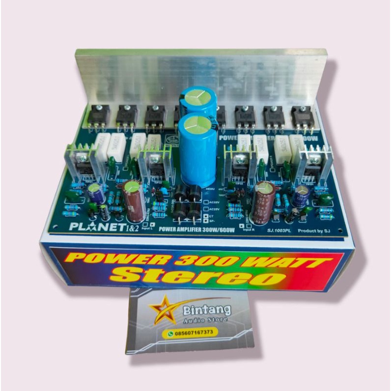 Driver Power Amplifier 300 watt Stereo power 300w + Heatsink tebal ...
