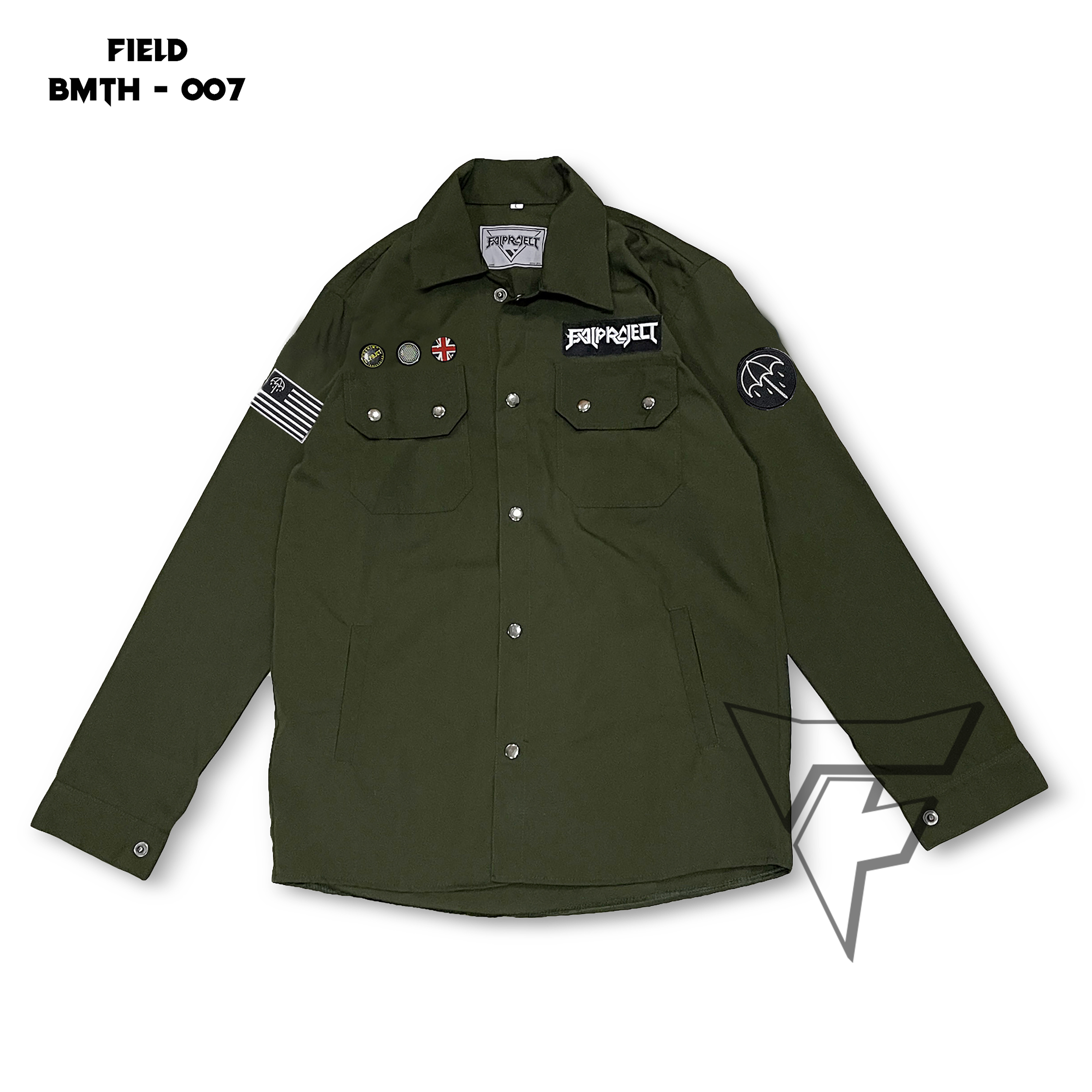 TRUCKER JACKET PATCH / FIELD JACKET PATCH / SEMI PARKA PATCH BMTH 007 ...