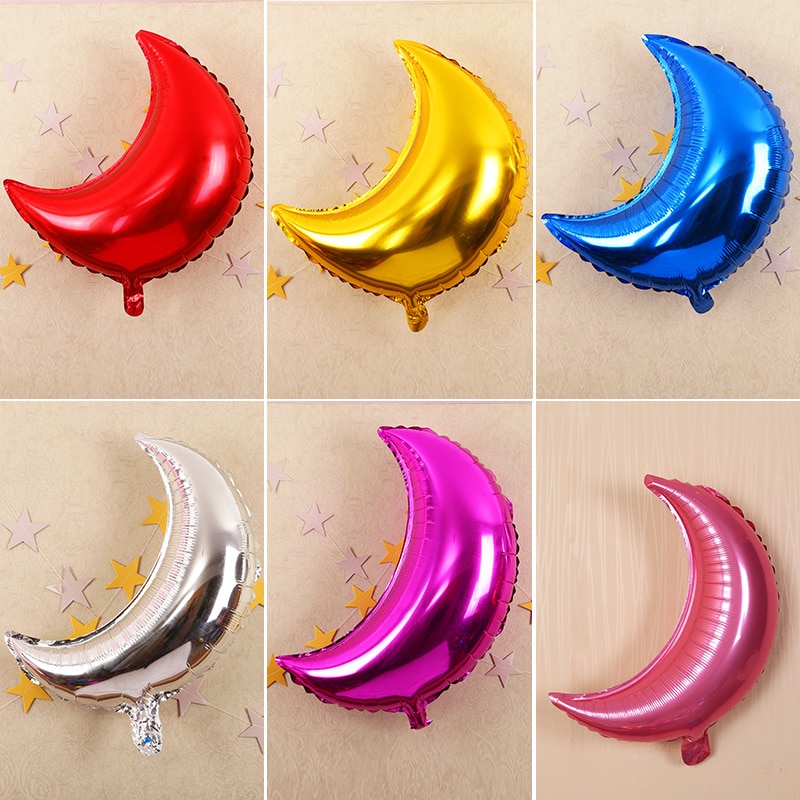 Balon Foil Bulan Sabit Polos Big Moon JUMBO (60cm) | Lazada Indonesia