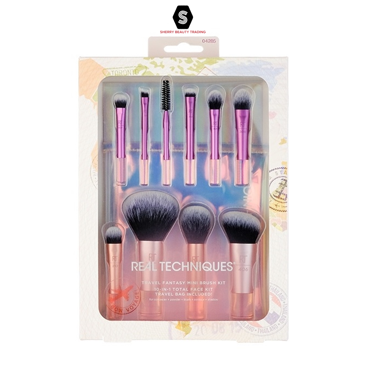 Real Techniques Travel Fantasy Mini Brush Kit Limited Edition Original ...