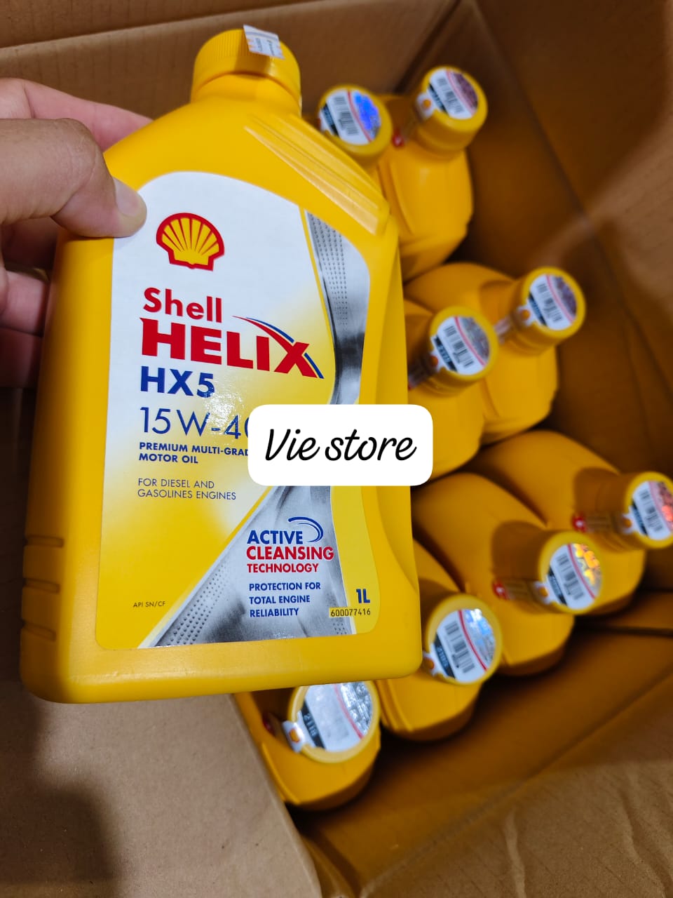 Oli Shell Helix HX5 1 liter.. Shell Helix 1 dus 12 botol | Lazada Indonesia