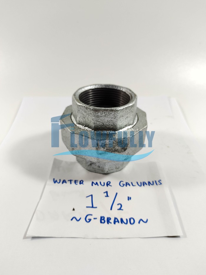 WATER MUR BESI GALVANIS 1 1/2 INCH G BRAND WATERMUR WATERMOOR UNION ...