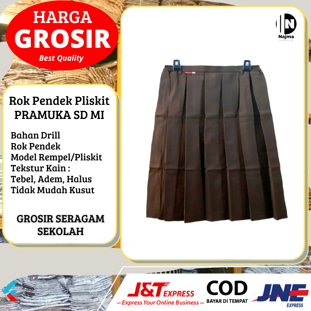 Rok Seragam Sekolah SD Pramuka Pendek | Lazada Indonesia