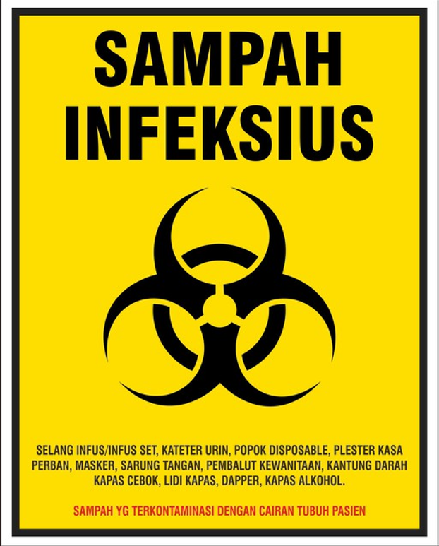 STIKER VINYL SAMPAH INFEKSIUS DAN NON INFEKSIUS | Lazada Indonesia