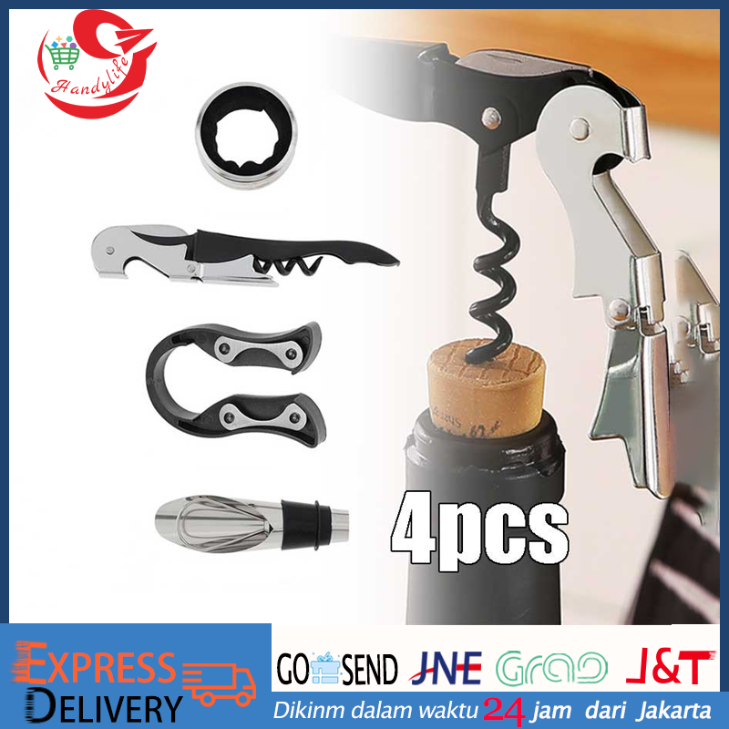 4pcs Alat Pembuka Botol anggur/Pembuka Botol Wine/Opener anggur ...