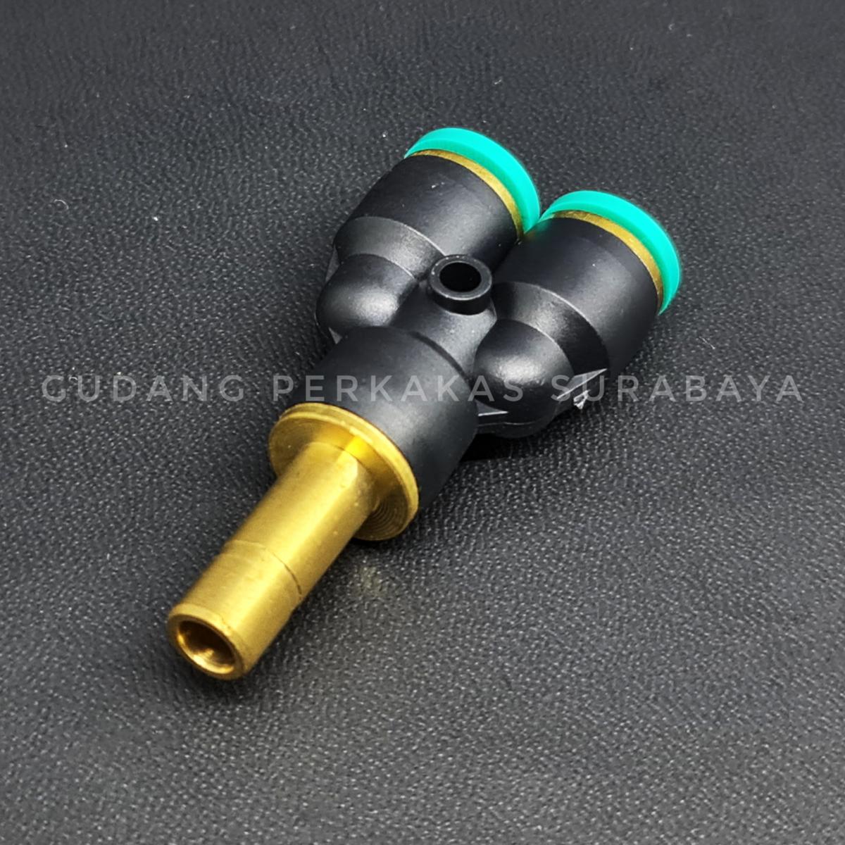 PLUG IN Y FITTING PU FITTING PNEUMATIC FITTING KOMPRESOR SAMBUNGAN ...