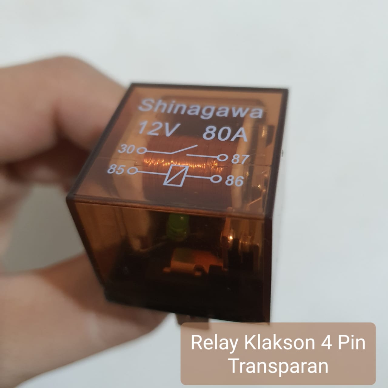 RELAY KLAKSON TRANSPARAN 4 PIN 12V - 80A | Lazada Indonesia