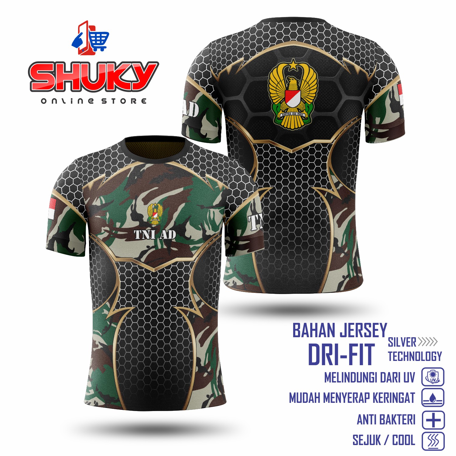 KAOS DRY FIT TNI AD / KAOS JERSEY PRINTING TNI AD / KAOS SUBLIM TNI AD ... KAOS DRY FIT TNI AD / KAOS JERSEY PRINTING TNI AD / KAOS SUBLIM TNI AD ...