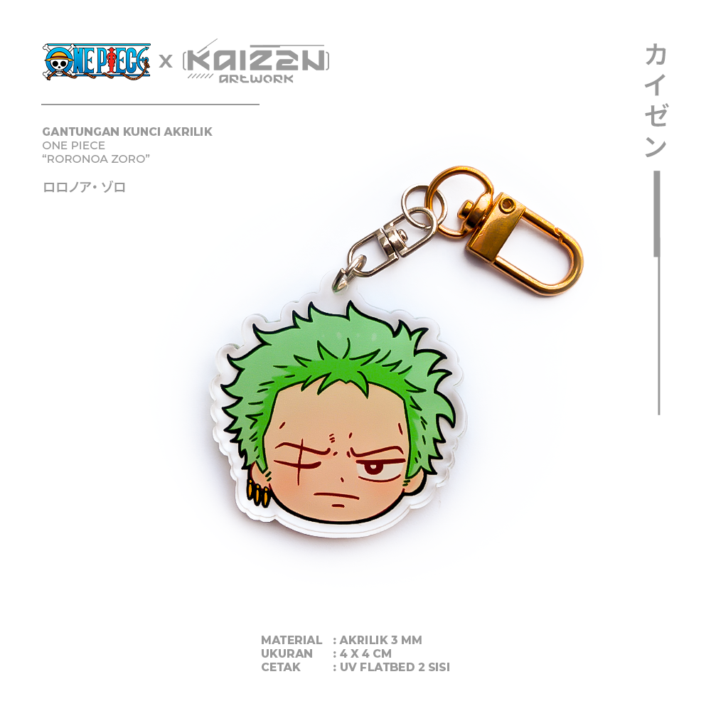 Kaizen Artwork Gantungan Kunci | Keychain Akrilik Anime Game One Piece ...