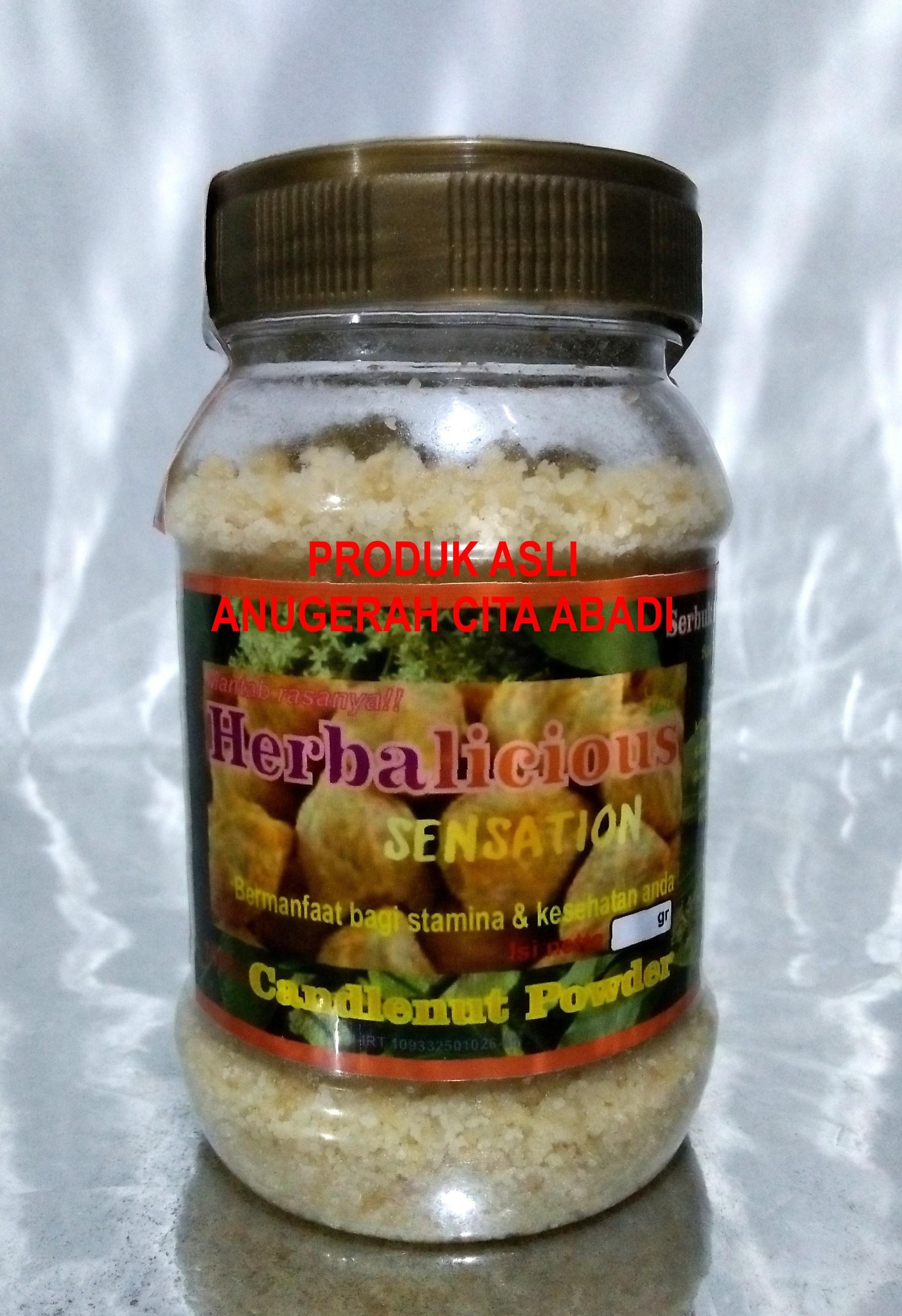 Kemiri Bubuk Herbalicious Sensation Pure Candlenut Powder 250gr Toples ...