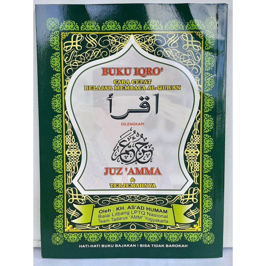 Buku IQRO Cara Cepat Belajar Membaca Alqur'an Bendel 6 Jilid Plus Juz ...