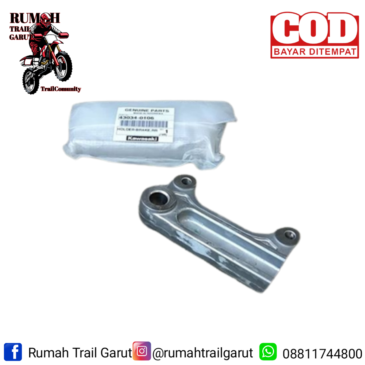 Dudukan Kaliper Cakram Belakang Ori KLX 150 Dtracker - Bracket Caliper - Dudukan Kaliper Cakram ...