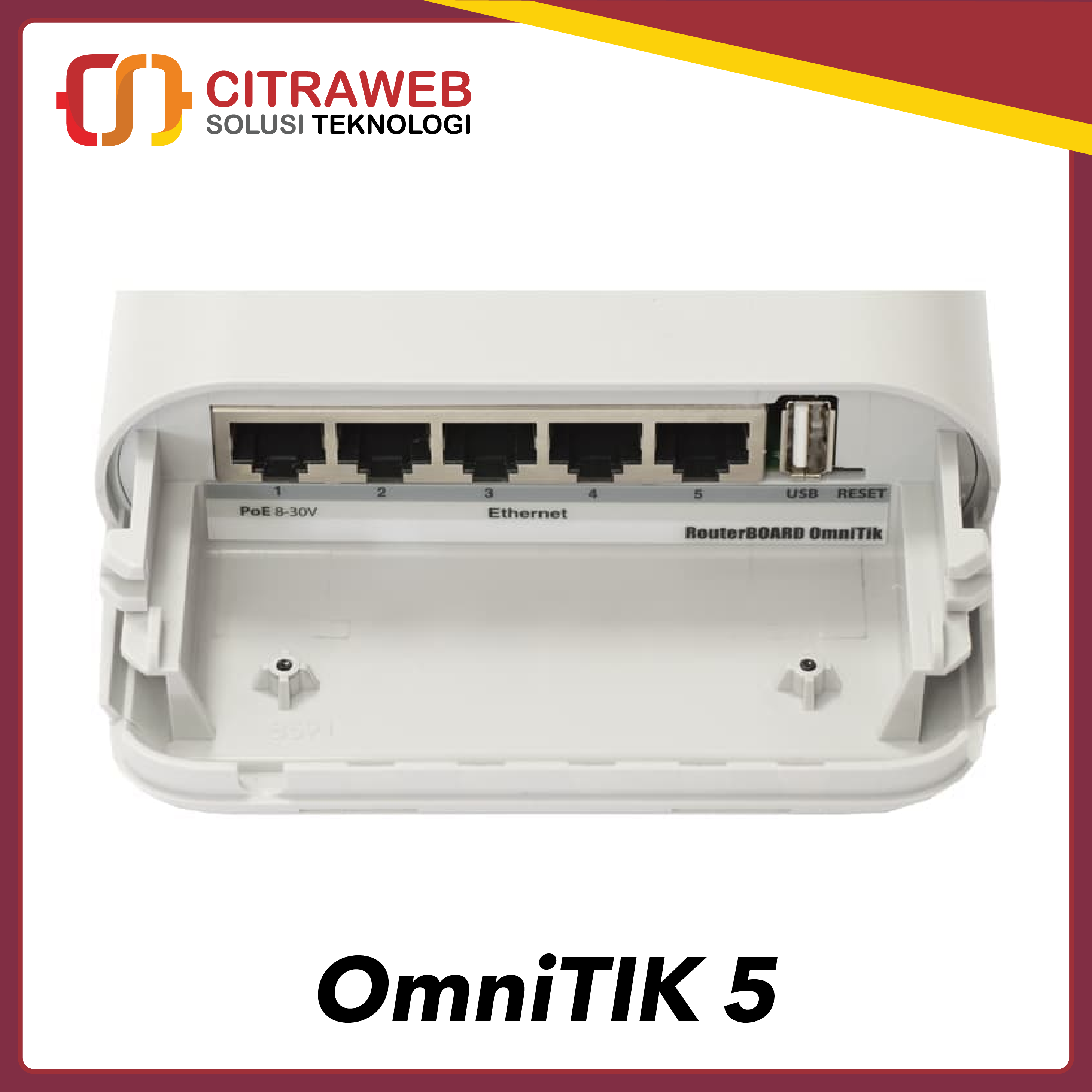 Mikrotik OmniTIK 5 RBOmniTikU-5HnD | Lazada Indonesia
