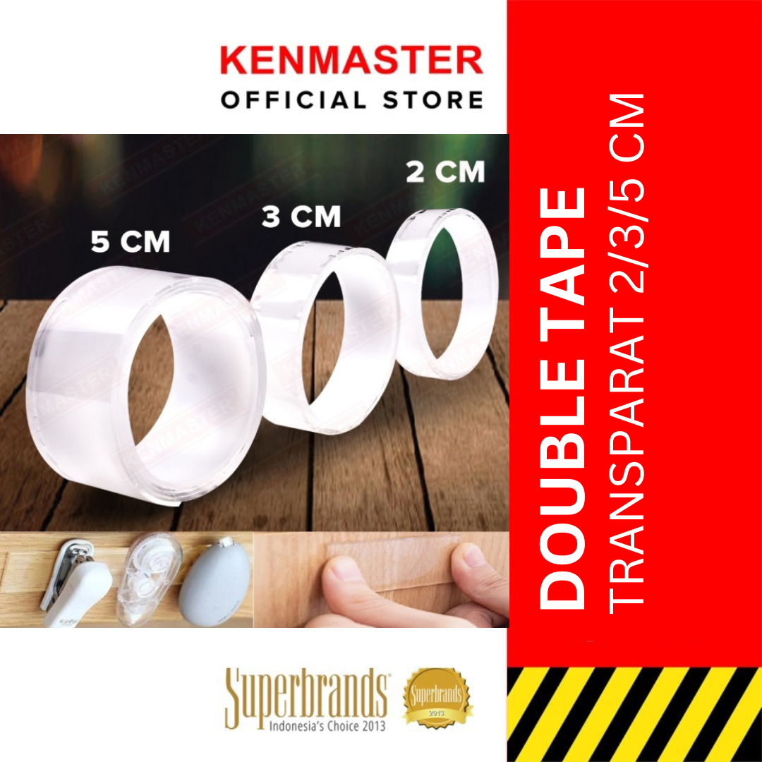Kenmaster Double Tape Nano 2 Cm/3 Cm/5 Cm Panjang 1 Meter | Lazada ...
