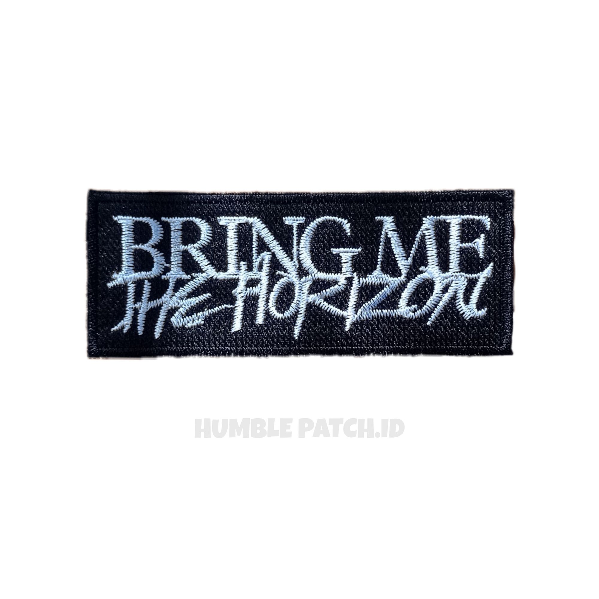 PATCH ON ! EMBLEM BORDIR BAND BMTH BRING ME THE HORIZON TULISAN PUTIH ...