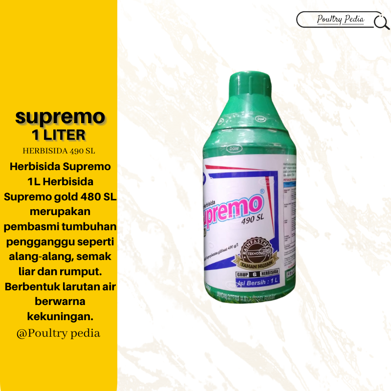 Supremo 480 SL isi 1 liter - herbisida pembasmi tumbuhan pengganggu ...
