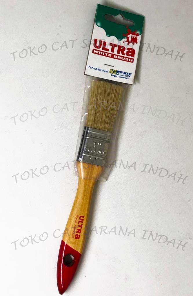 ultra white brush 1 inchi kuas cat tembok | Lazada Indonesia