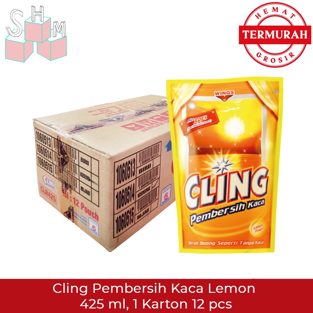 Cling Pembersih Kaca Lemon 425 ml - 1 Carton 12 pcs | Lazada Indonesia