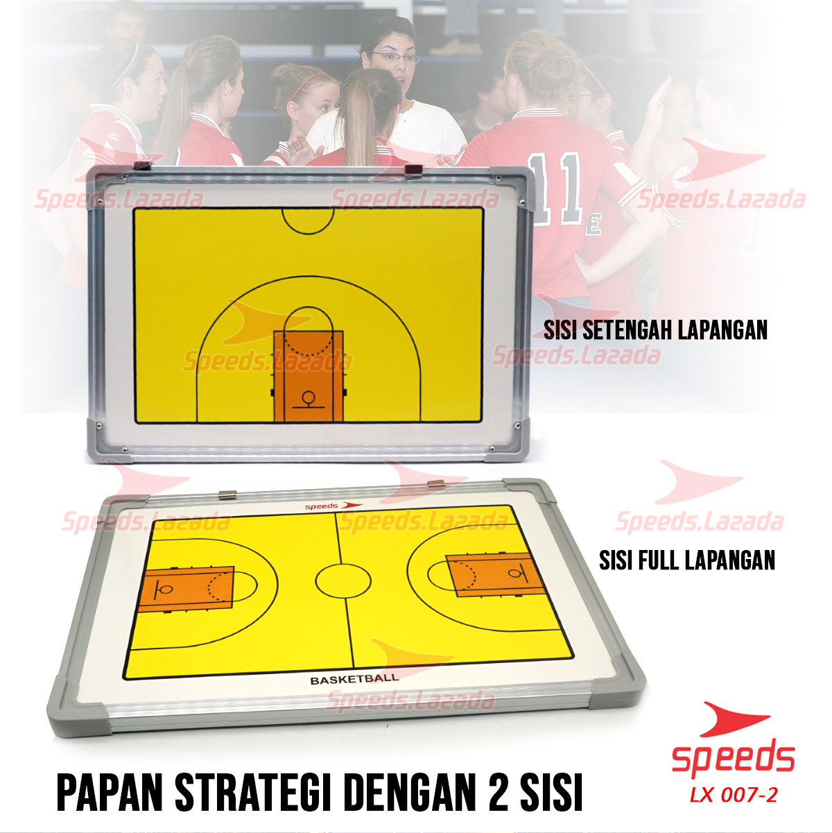 Papan Strategi SPEEDS Taktik Pelatih Basket BasketBall Coach Board ...