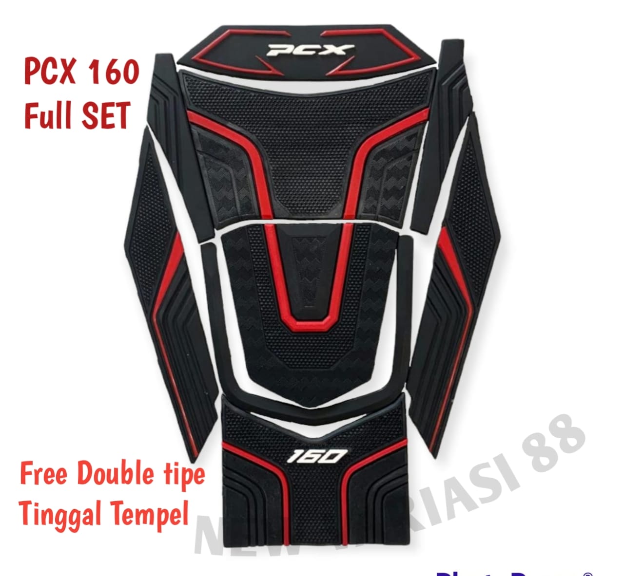 TANKPAD PCX NEW 160 DECKPAD HONDA PCX 160 NEW FREE DOUBLE TIPE KARET ...
