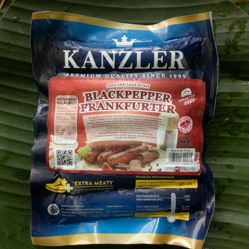 Kanzler Sosis Blackpepper Frankfurter - 300 gr | Lazada Indonesia
