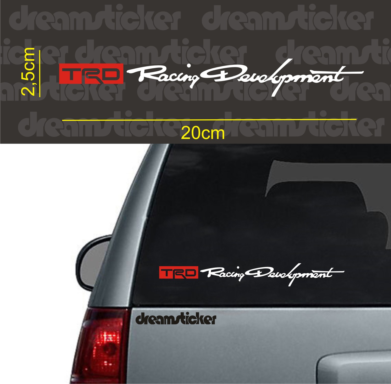 Sticker Stiker Mobil TRD Racing Development | Lazada Indonesia
