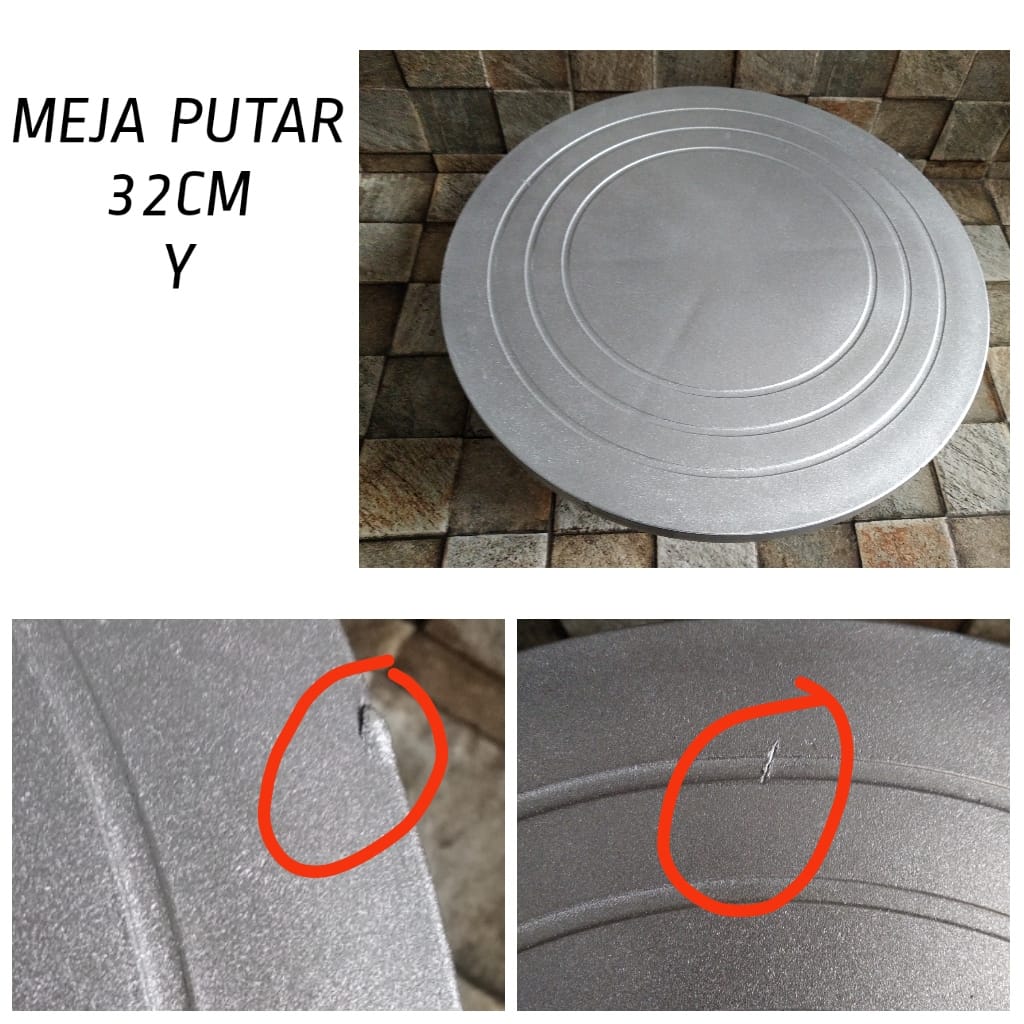 MEJA PUTAR REJECT MEJA PUTAR KUE MEJA DEKOR KUE MEJA PUTAR BAHAN VABET ...