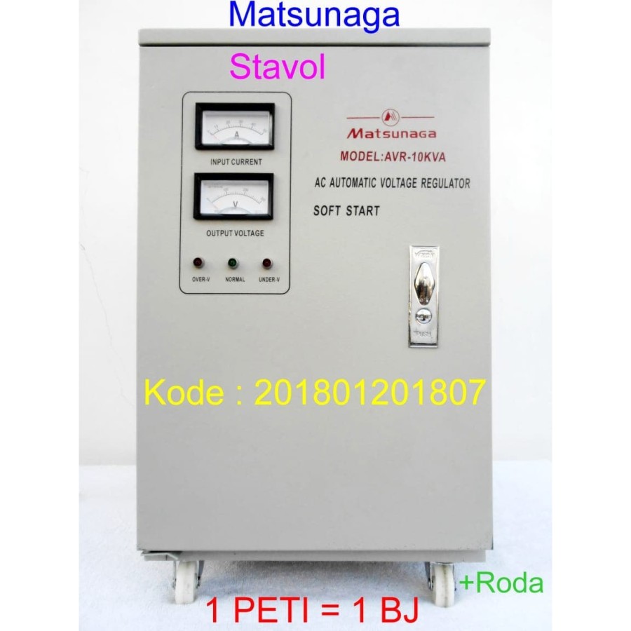 Matsunaga Stavolt Stabilizer 10000 Watt 10KVA Penstabil Arus Listrik ...