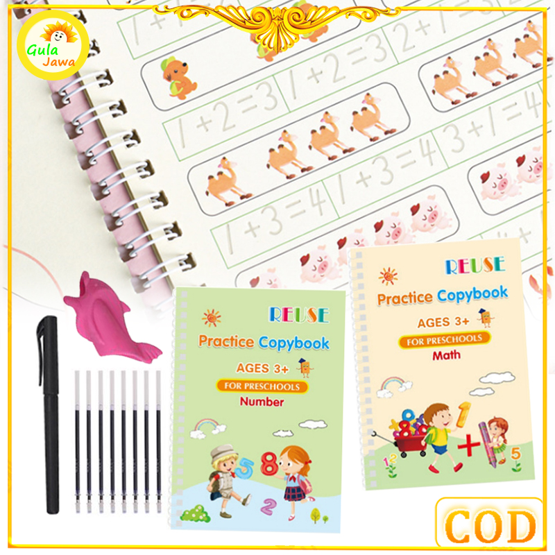 [Free Gift] 1 set isi 4 buku Sank Magic 3D Buku Edukasi Anak Belajar ...