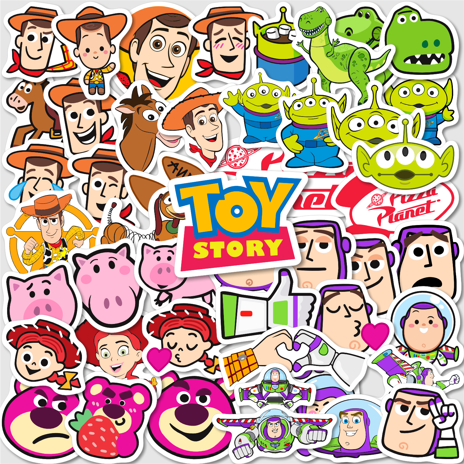 60pcs Stiker Toy Story | Sticker Toy Story | Stiker Buzz Toy Story ...