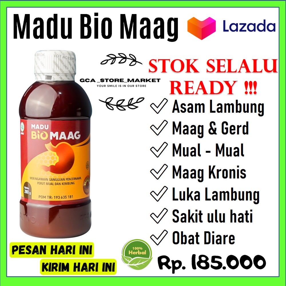 COD Madu BIOMAAG Asli | Obat Maag kronis, Asam Lambung, Obat Diare GERD ...